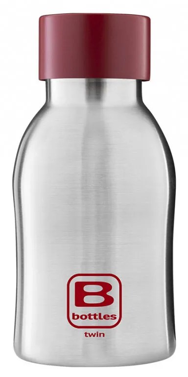 Bugatti B Bottles Twin Steel & Red termolahev 250 ml, BBT-SS250I3