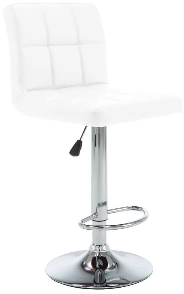Barové stoličky 2 ks bílé umělá kůže - Default Title