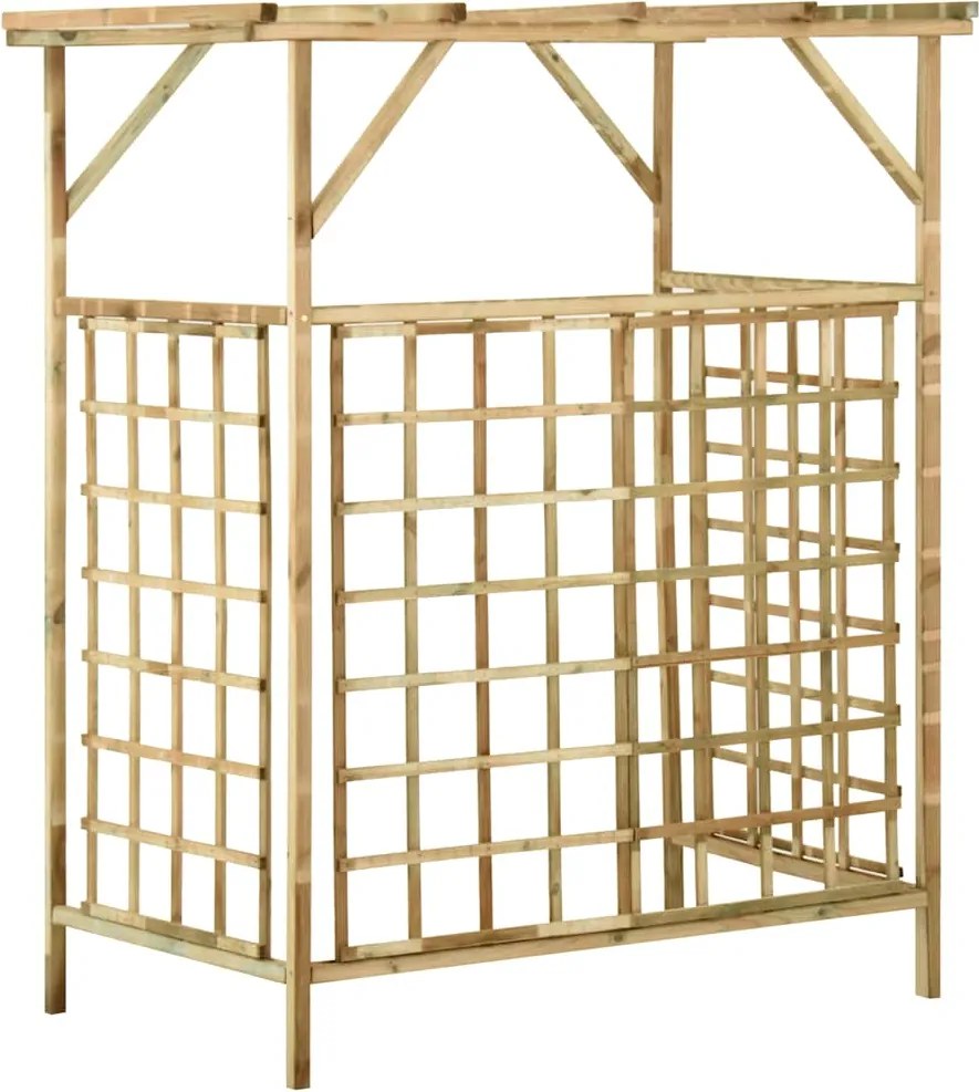 Zahradní pergola pro dvě popelnice impregnované borové dřevo 316063