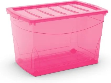 KIS Kis úložný box Omnibox XL s kolečky růžový
