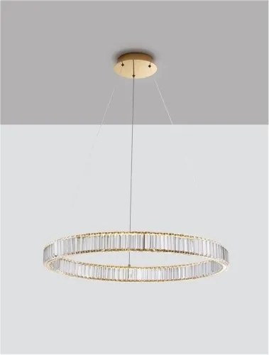 Závěsné LED svítidlo NOVA LUCE AURELIA 47W 3500K 9333076 stmívatelné Triac