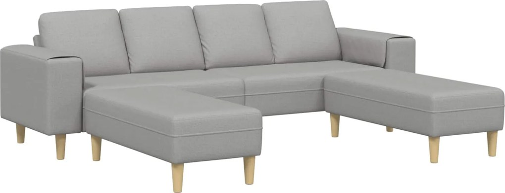 Pohovka do obývacího pokoje 3 ks Oblačno šedá Polyester 3335120