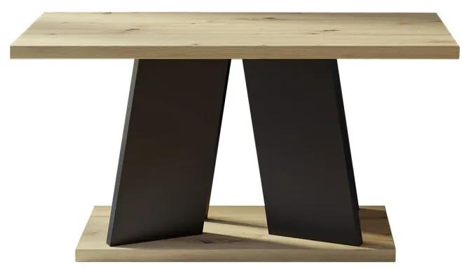 Konferenční stolek Josiah, Barva: bílý lesk / beton