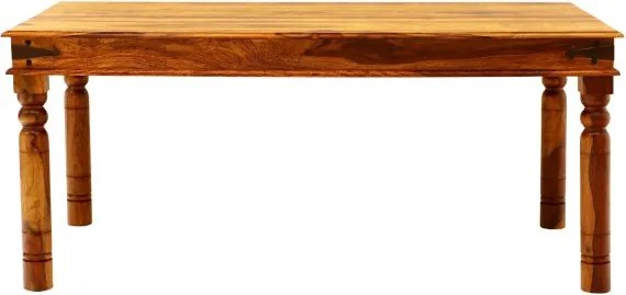 Indický nábytek - Jídelní stůl Jali 200x90 z indického masivu palisandr Světle medová