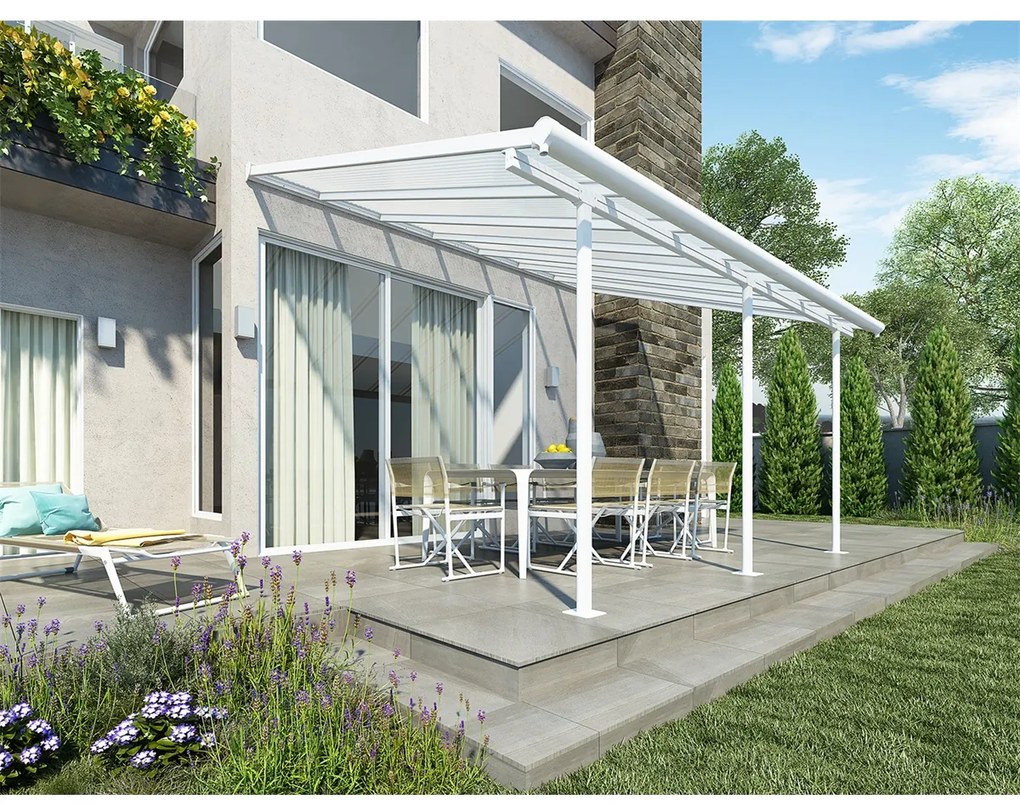 Sierra 4200 bílá 3 x 4,25 - hliníková (montovaná) pergola