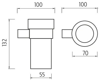 Nimco Držák na kartáčky NAVA - NA 28058W