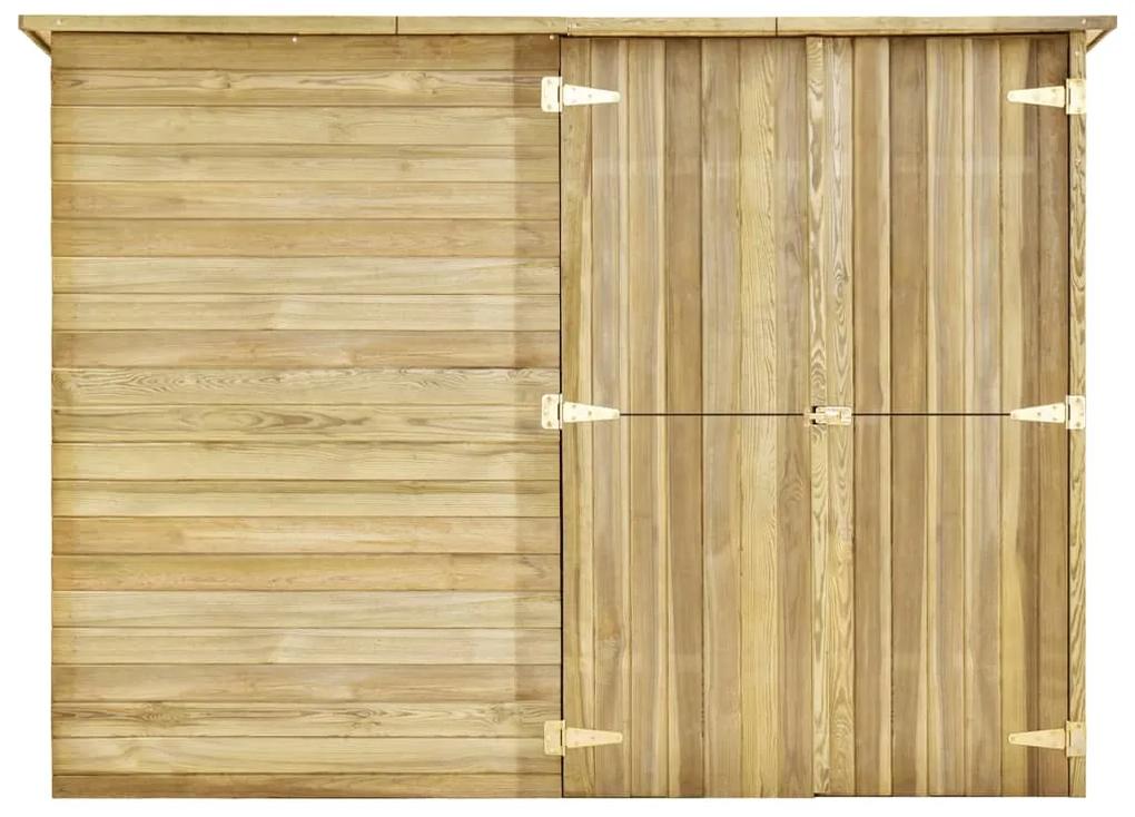 Zahradní domek / kůlna 232 x 110 x 170 cm impregnovaná borovice - Default Title