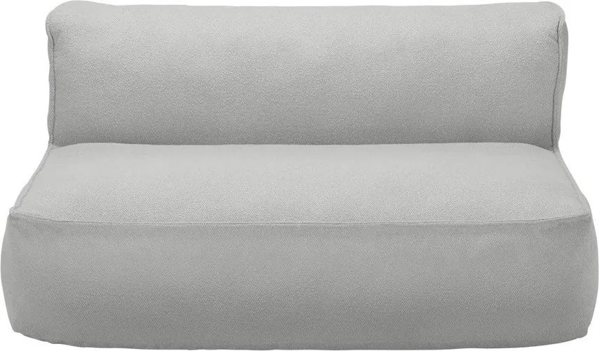 Světle šedý modul zahradní pohovky z textilie bouclé Grow – Blomus