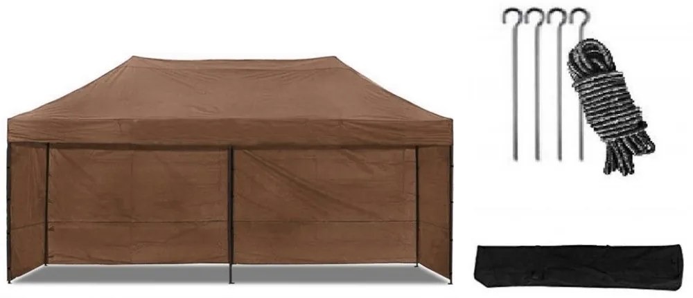 Bestent Nůžkový stan 3x6 m hnědý All-in-One