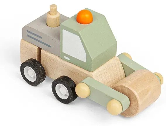 Bigjigs Toys Natahovací stavební autíčko Válec
