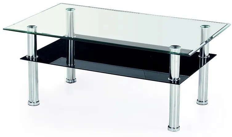 Halmar Konferenční stolek Yolanda, sklo/černá