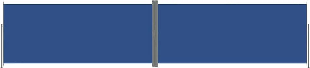 Zatahovací boční markýza modrá 220 x 1 000 cm 318052