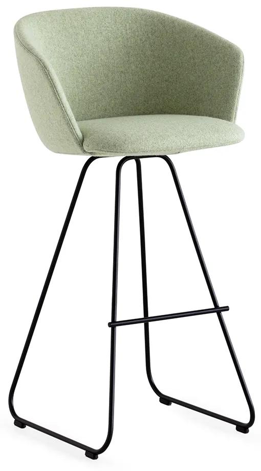 La Palma designové barové židle Glove Sled Base (výška sedáku 75 cm)