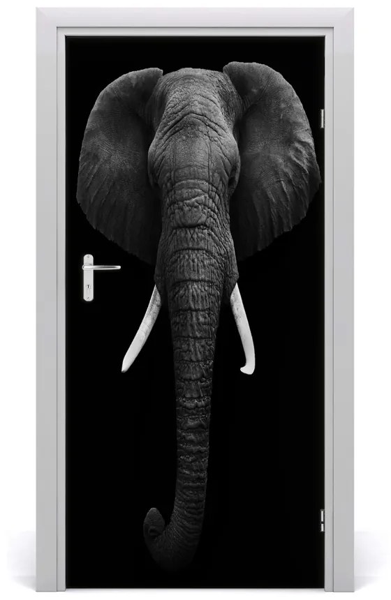 Samolepící fototapeta na dveře Africký slon 85x205 cm