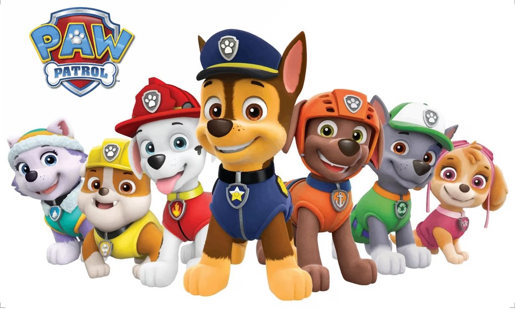 Samolepka na zeď "PAW patrol 3" 70x42,5 cm