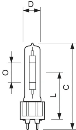 Výbojka Philips MASTER SDW-TG 100W teplá bílá 2500K
