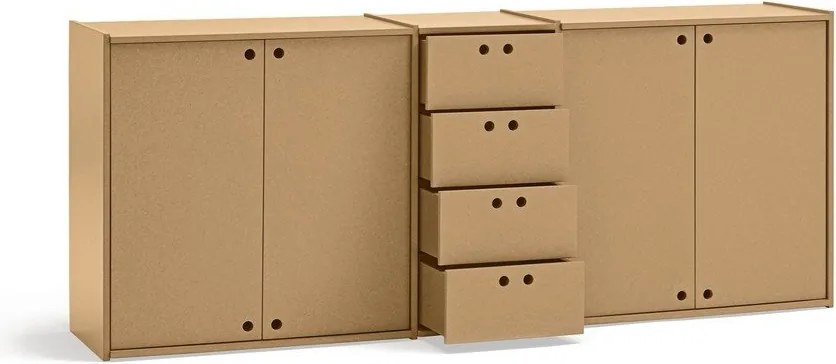 Komoda v přírodní barvě 197x80x40 cm Wally – Teulat