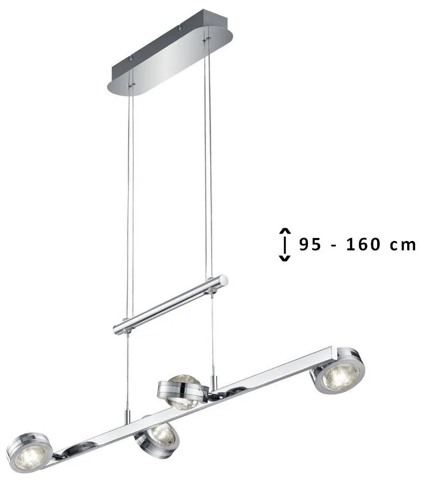 Trio TRIO - LED Lustr na lanku LENTIL 8xLED/2,3W/230V LX0108