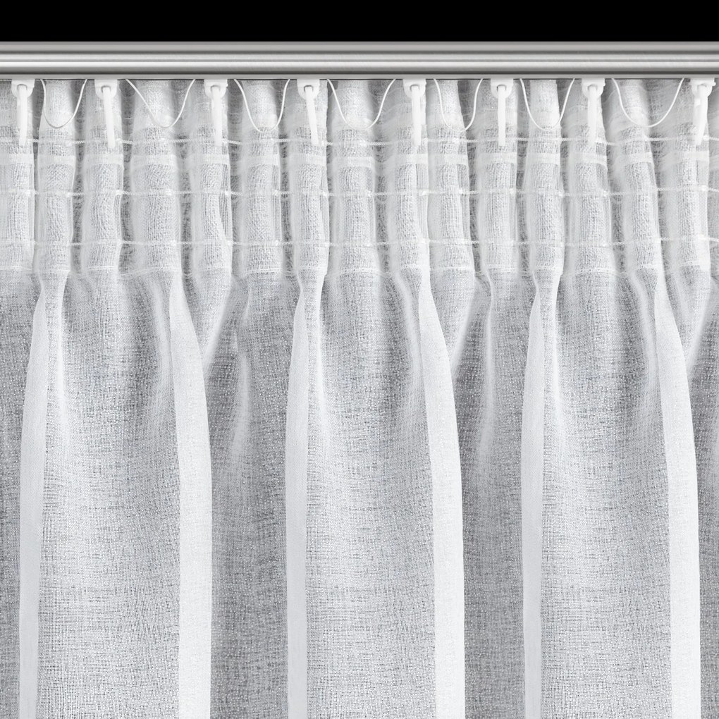 ZÁCLONA NA PÁSCE LENA 350X270 CM BÍLÁ