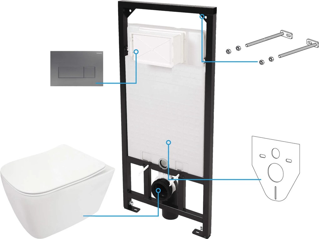 Deante Toilet set, concealed, 6 in 1