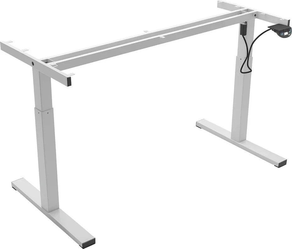 Herní stůl BR04 světle hnědý s bílým rámem 140 cm