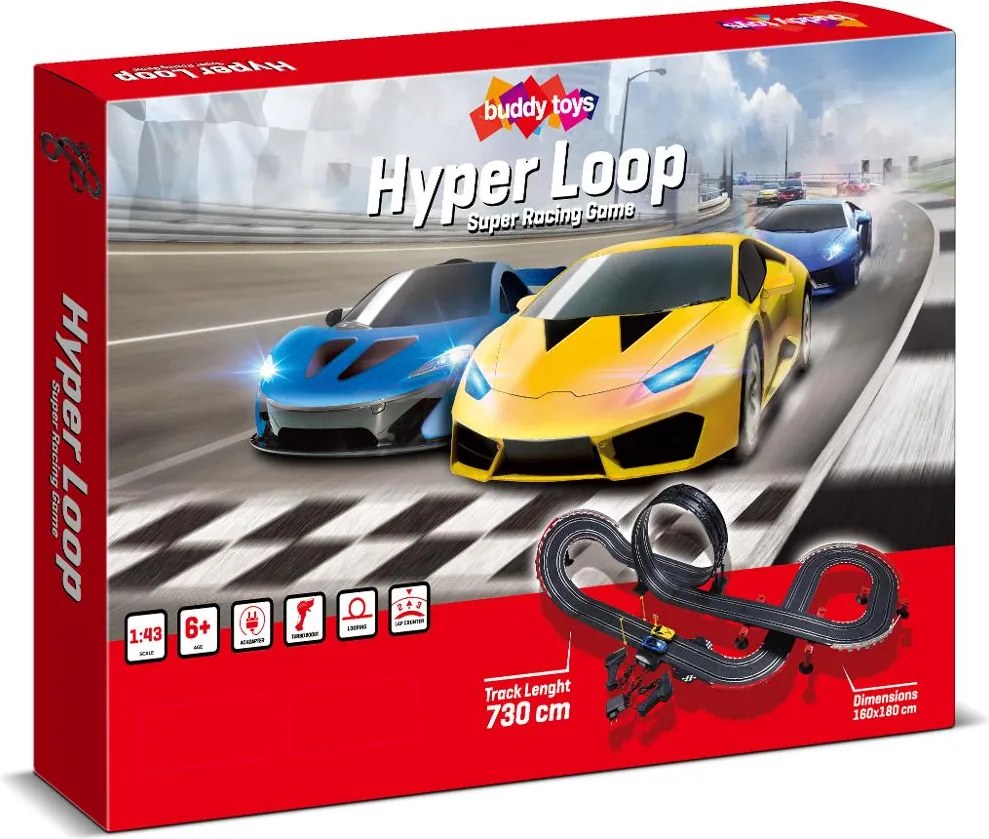 Buddy Toys BST 1731 „Hyper Loop“ – analogová autodráha 1:43