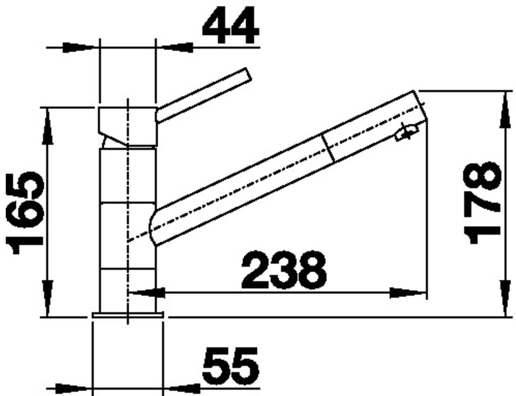 Dřezová baterie Blanco KANO HD silgranit antracit/chrom