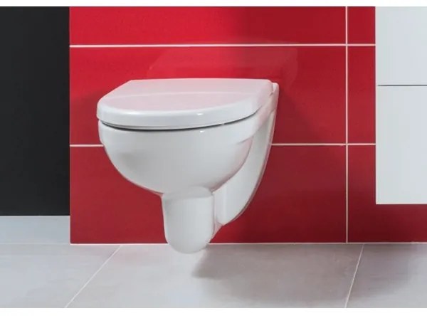 JIKA H8663850000001- Závěsné WC + záchodové prkénko LYRA duroplast/bílá