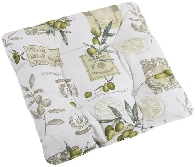 Bellatex Sedák EMA prošívaný 40x40 cm Oliva