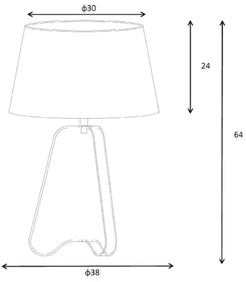 Lucide 30567/81/97 - Stolní lampa CAPUCINO 1xE27/60W/230V