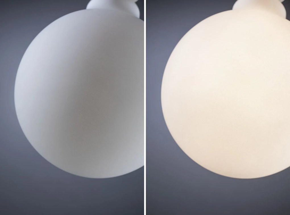 Paulmann 29081 Lampion, dekorativní žárovka hladká E27 LED 4,3W 3000K, stmívatelná, průměr 12,5cm