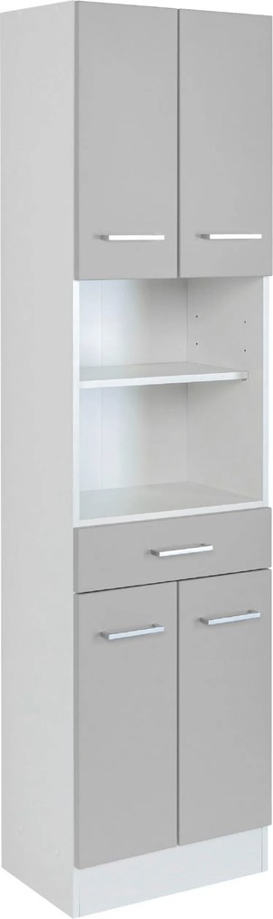 XXXLutz VYSOKÁ SKŘÍŇ, světle šedá, bílá, 50/190/35 cm Held - Online Only koupelnové skříňky - 000307017624