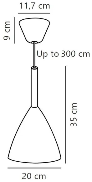 DFTP by Nordlux - Lustr na lanku PURE 1xE27/40W/230V