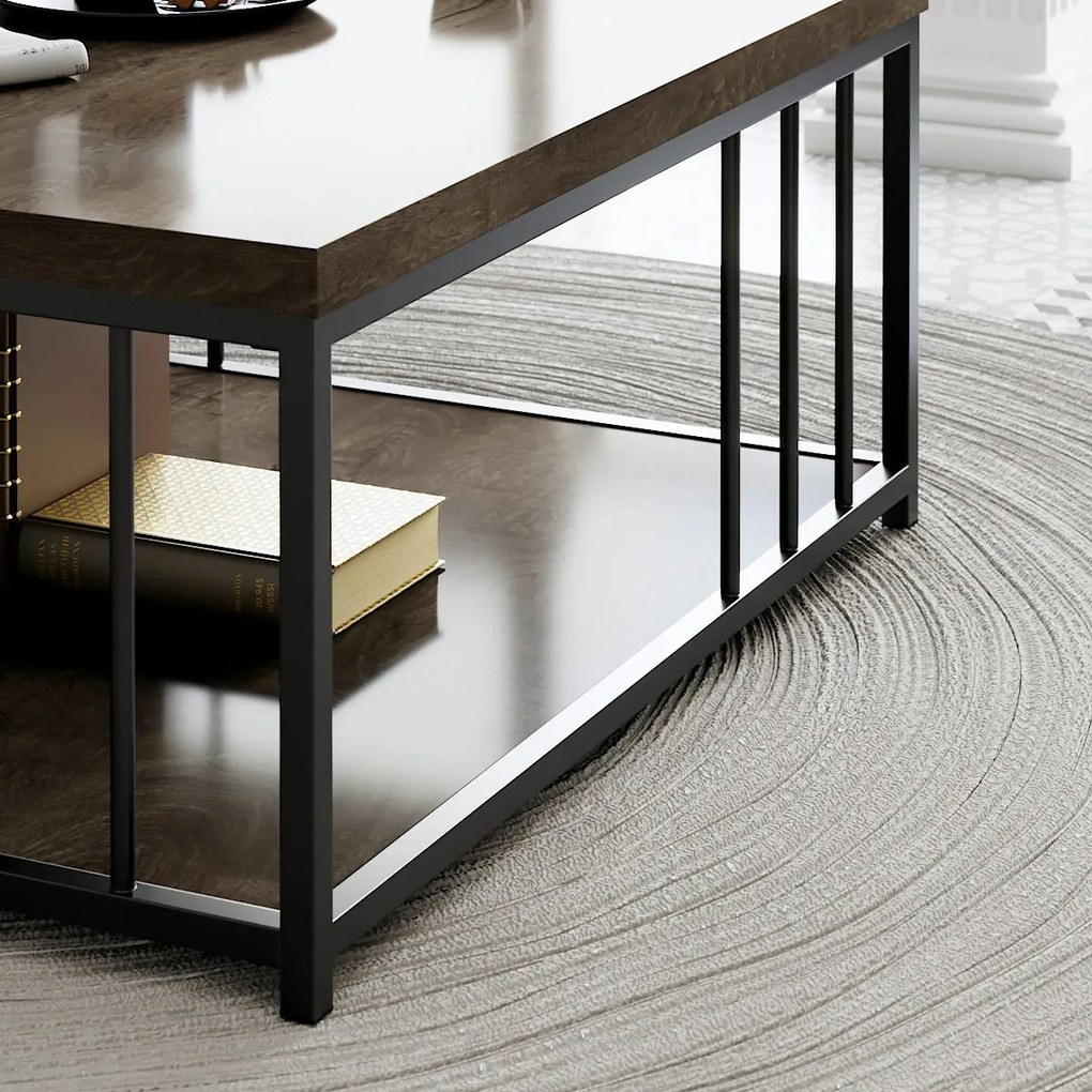 Konferenční stolek Zenn Walnut and Black