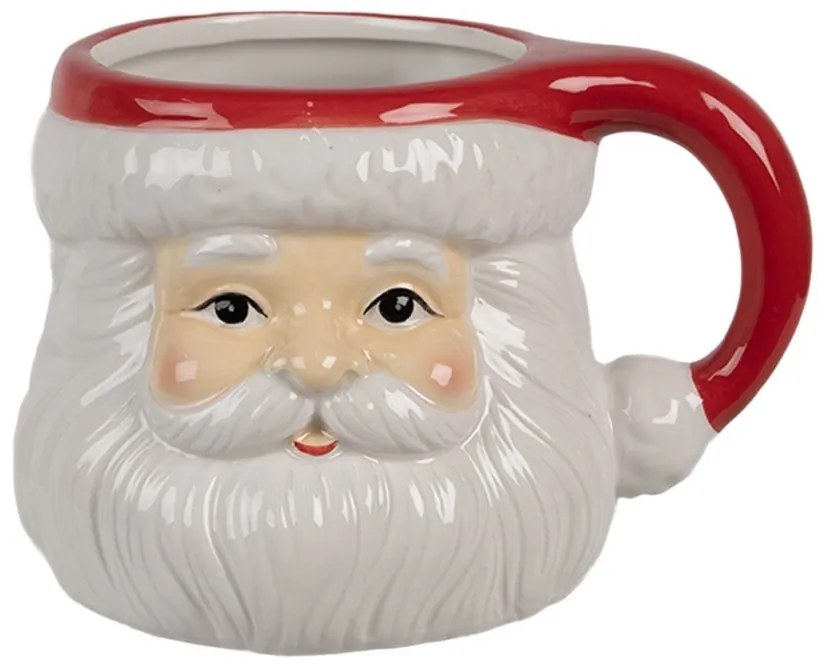Keramický hrnek hlava Santa - 14*11*9 cm / 400 ml