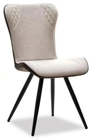 design4life Jídelní židle Tibar béžovo-hnědá