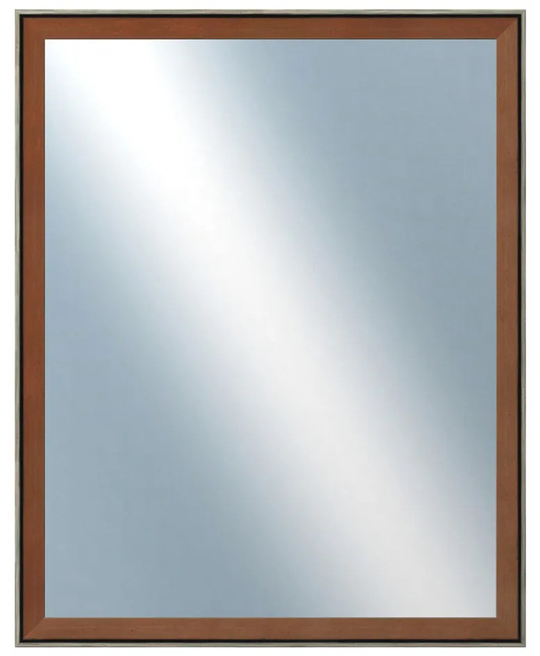 DANTIK - Zarámované zrcadlo - rozměr s rámem cca 40x50 cm z lišty Inclinata colori hnědá (3135)