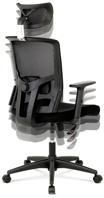 Ergonomická kancelářská židle RELORA - černá síťovina Barva: černá