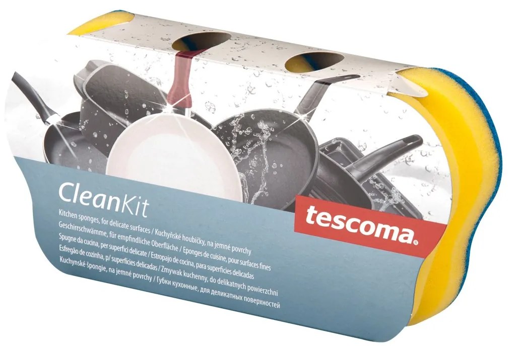 TESCOMA Kuchyňské houbičky CLEAN KIT, 3 ks, na jemné povrchy