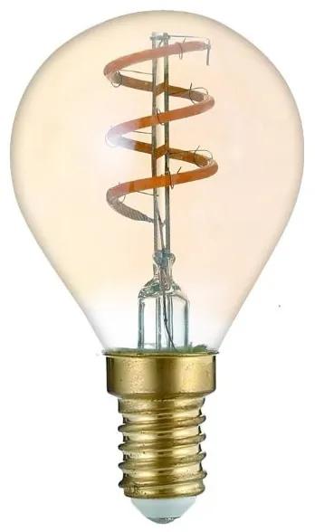 Prémiová designová retro LED žárovka E14 3W 180lm EXTRA TEPLÁ G45 filament ekv. 19W 3 roky