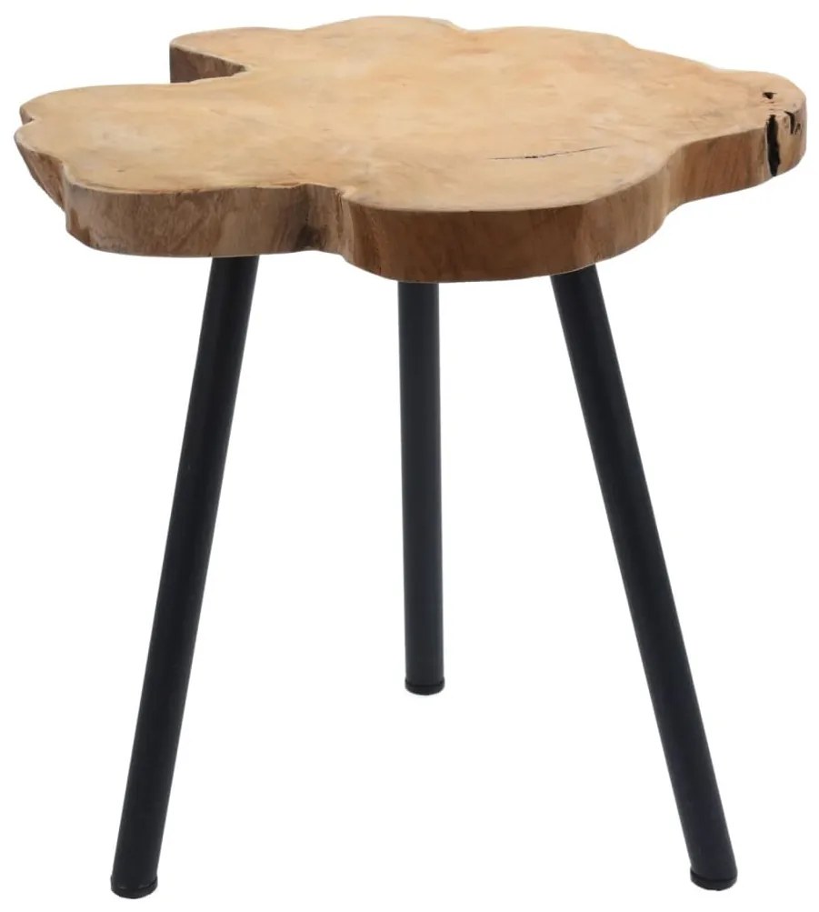H&S Collection Odkládací stolek teakové dřevo 40 cm