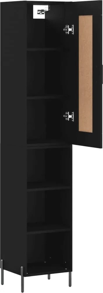 vidaXL Skříň highboard 34,5x34x180 cm kompozit [3200338] Barva: Betonová šedá