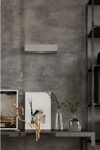 Nástěnné svítidlo SOLLUX Vega 50 E27 2x60W bez zdroje beton/sklo SL.0993