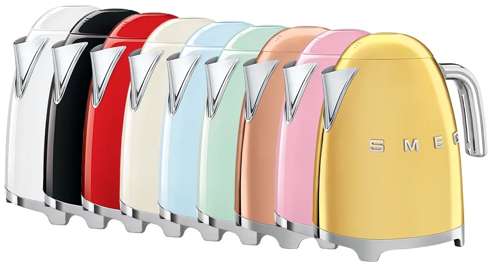 SMEG 50's Retro Style rychlovarná konvice 1,7l pastelově zelená, KLF03PGEU