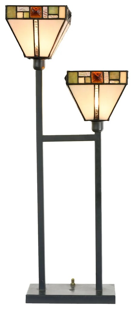 Stolní lampa Tiffany Edlyn - 28*70 cm E14/2*40W