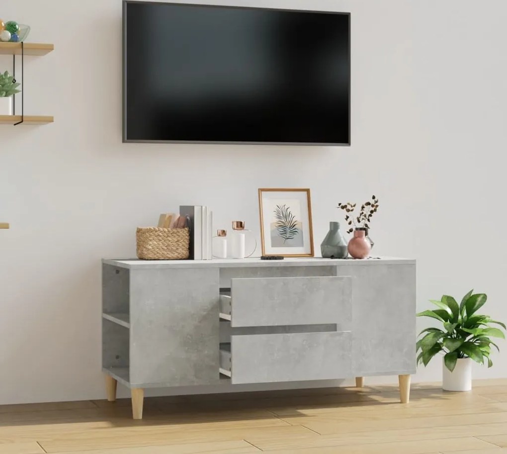 vidaXL TV skříňka 102x44,5x50 cm kompozitní dřevo [819602] Barva: Bílá