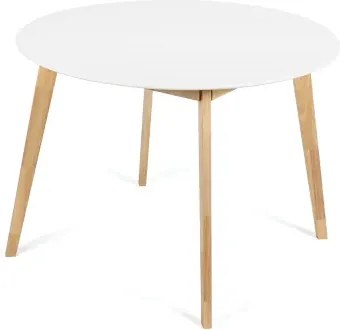 Jídelní stůl SCANDINAVIA 105 cm + 4 ks jídelní židle SCANDINO černá
