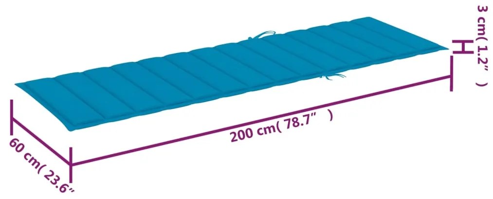 vidaXL Marketos Zahradní lehátka s poduškami 2 ks masivní akáciové dřevo