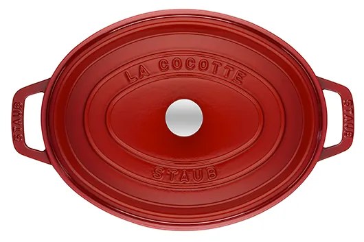 STAUB Cocotte hrnec oválný 37 cm /  8 l - višeň