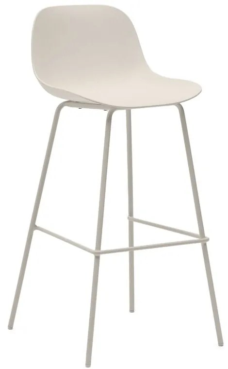 Krémová barová židle (výška sedáku 74 cm) Altea – Kave Home